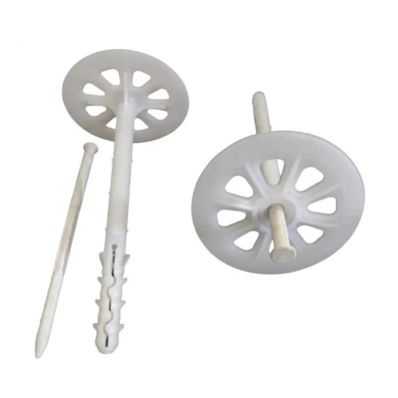 Punch Insertion Installation Plastic Insulation Fixing Anchors White 8MM